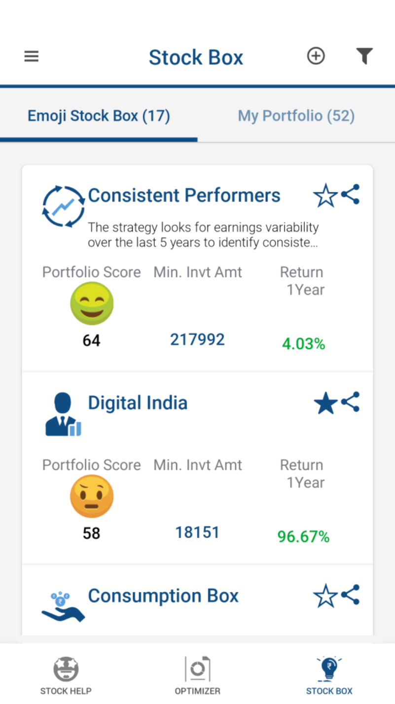 Stocks Emoji - Stock Research & Analysis | Screener | Portfolio Optimizer