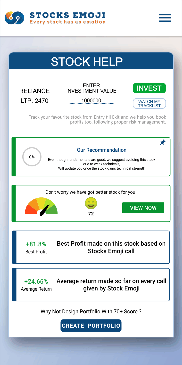 Stocks Emoji - Stock Research & Analysis | Screener | Portfolio Optimizer